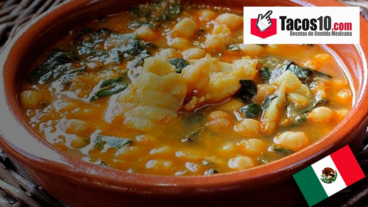 ¿Cómo hacer Garbanzos con Bacalao? Comidas Mexicanas【Tacos10】