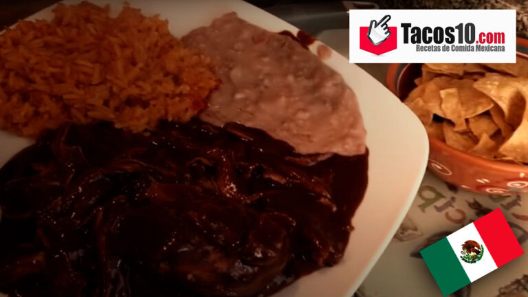 ¿Cómo hacer Mole rojo de pollo? Comidas Mexicanas【Tacos10】